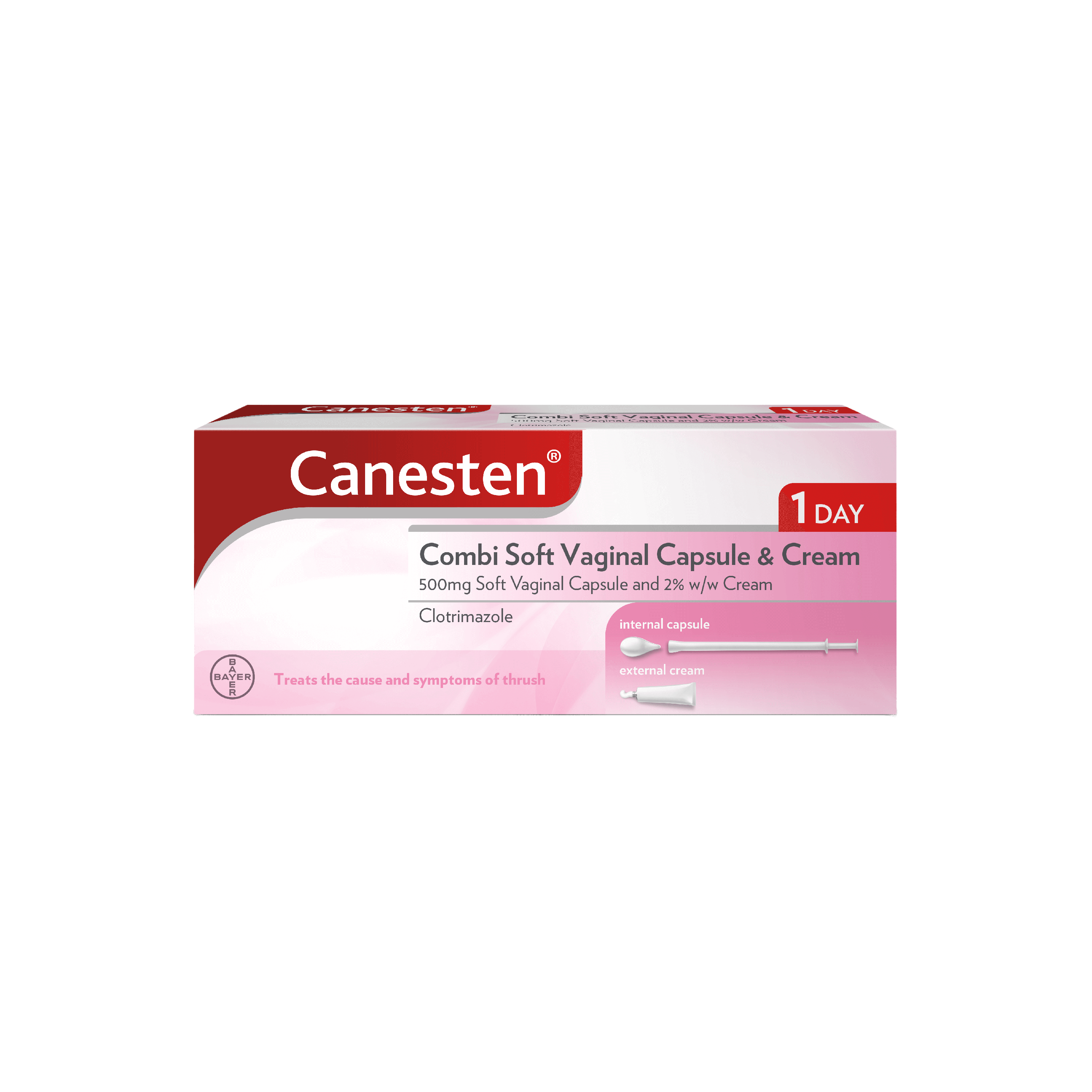 Soft Vaginal Capsule And Cream Thrush Treatment Canesten 3300